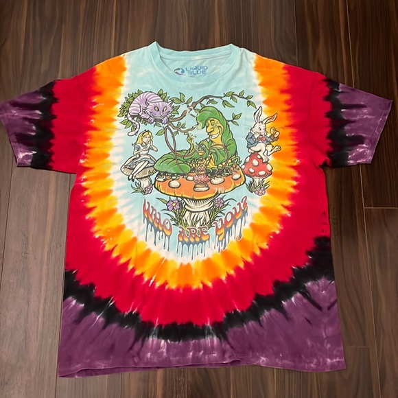 Liquid Blue | Shirts | Alice In Wonderland Tie Dye | Poshmark